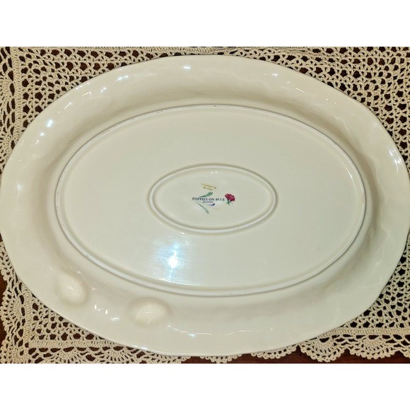 Lenox | Dining | Lenox Poppies On Blue Barnyard 5 Oval Chicken And Egg ...